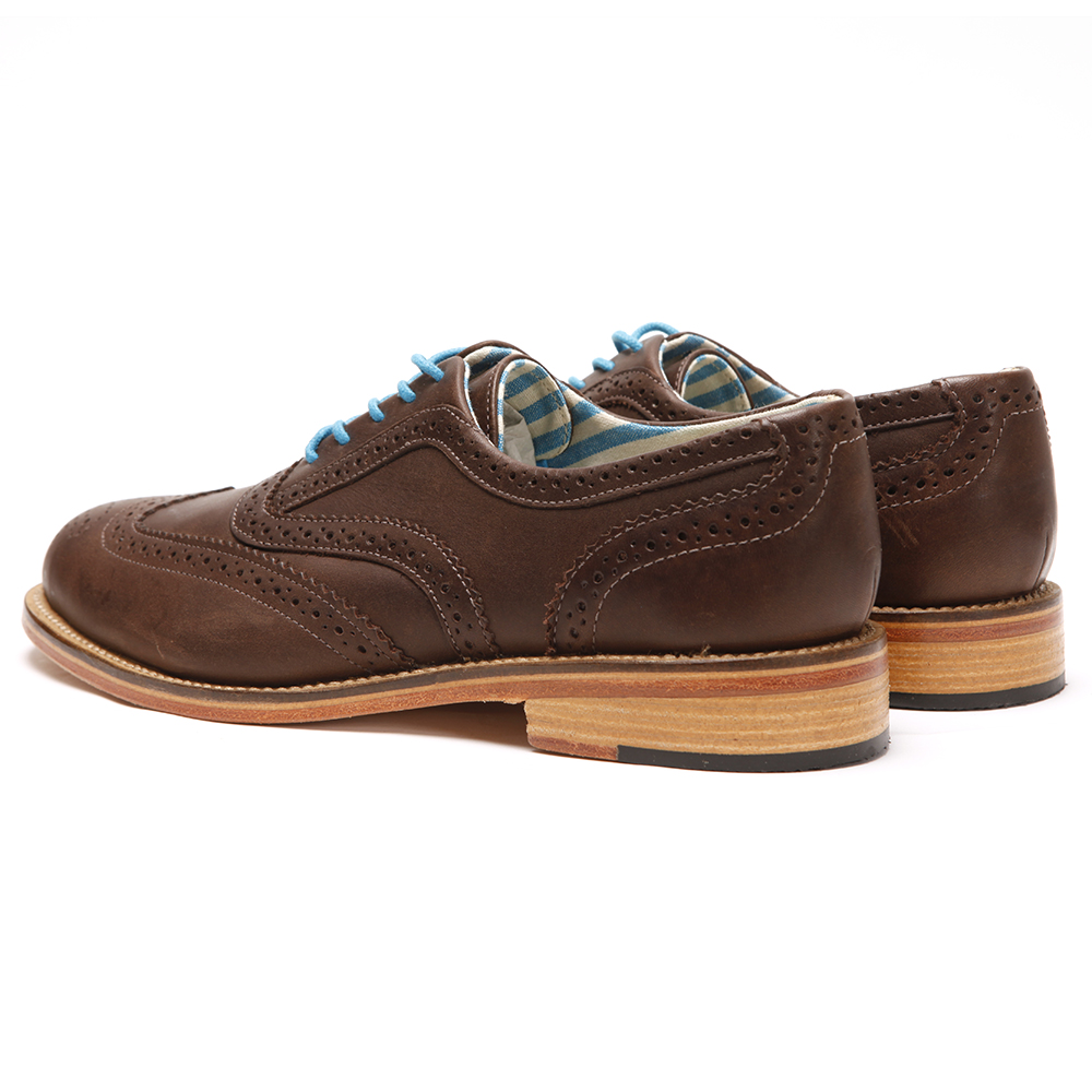 J Shoes Charlie Dark Brown Brogue | Masdings