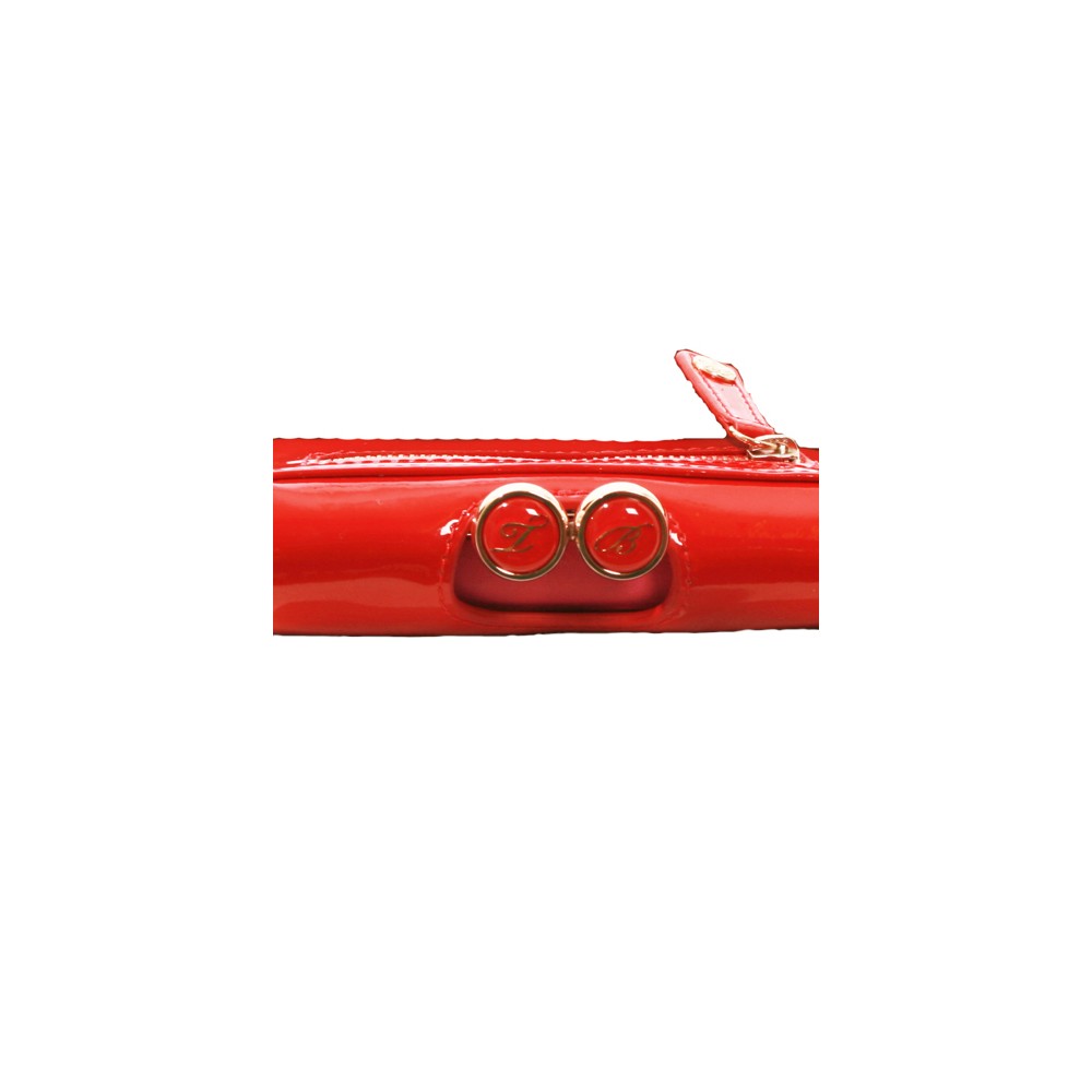 Ted Baker Red Sonita Patent Bobble Purse | Oxygen Clothing