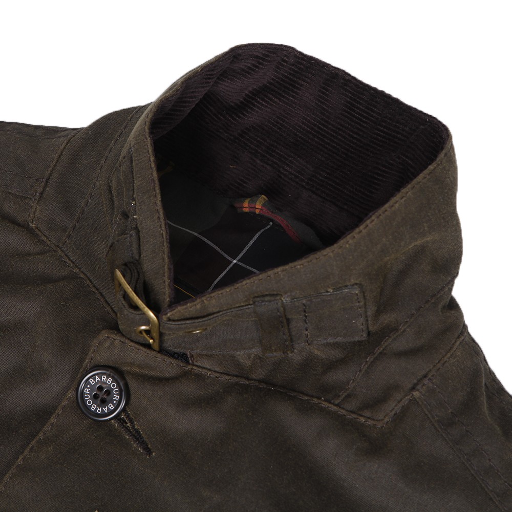 Barbour Lifestyle Barbour Lutz Olive Waxed Jacket | Oxygen Clothing