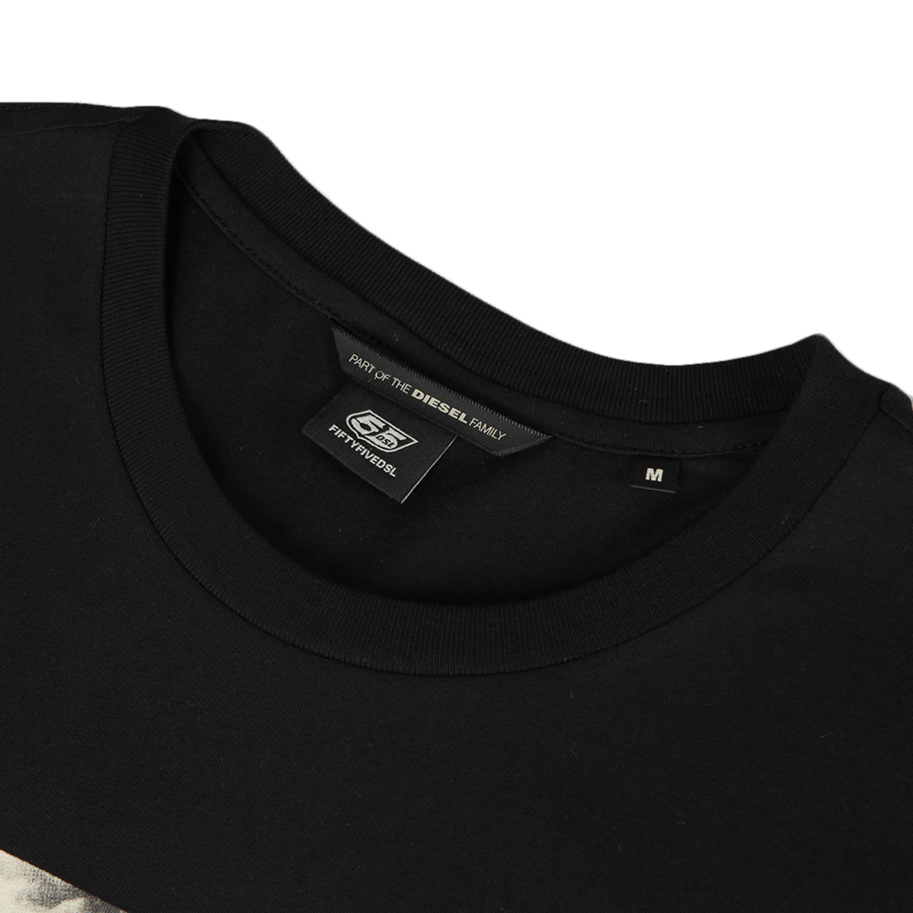 55 DSL 55DSL Black T-Iftyfive Crew T-Shirt | Masdings