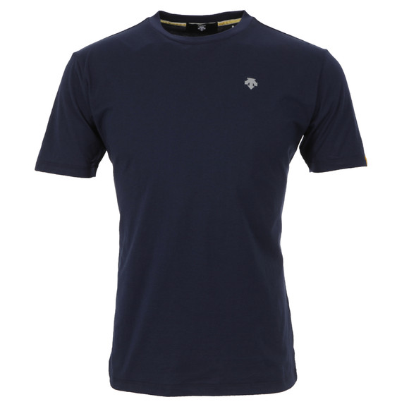 Descente Cotton Logo Navy Crew T-Shirt | Oxygen Clothing