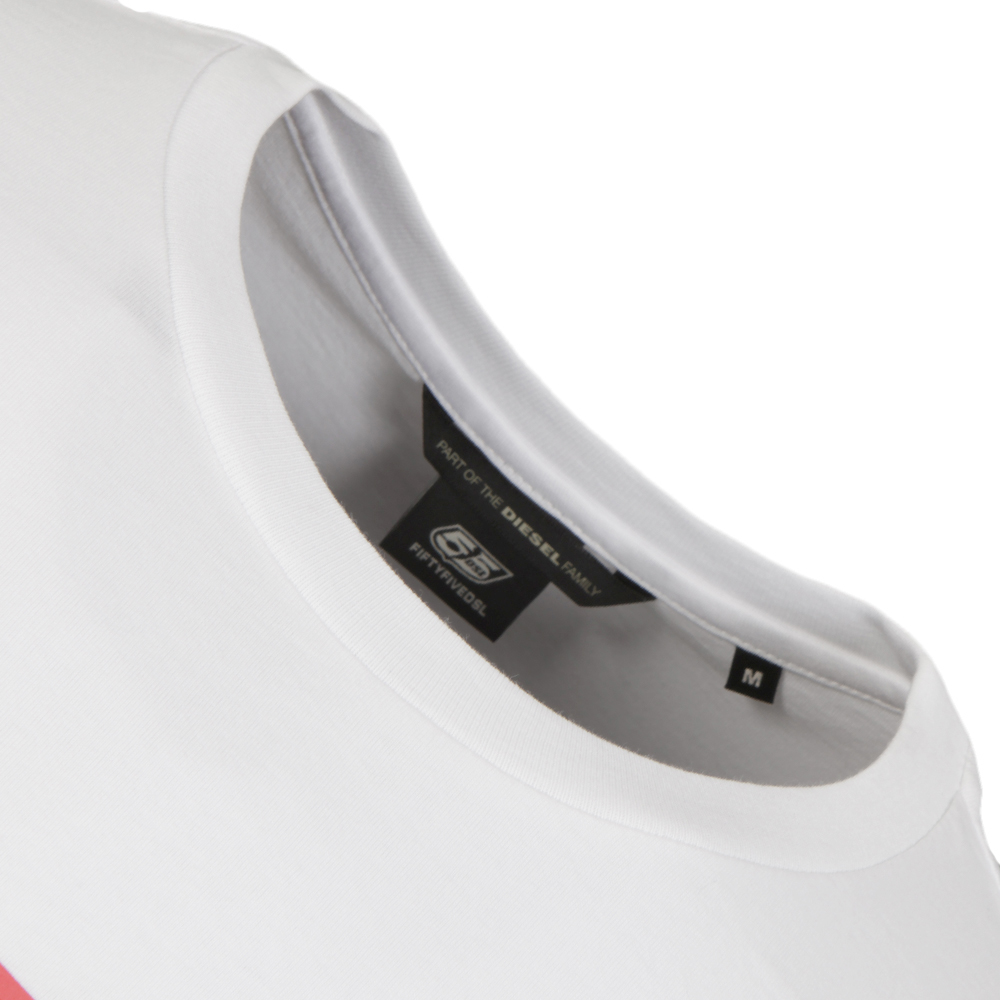55 DSL 55DSL Logo Classic White Crew T-Shirt | Masdings