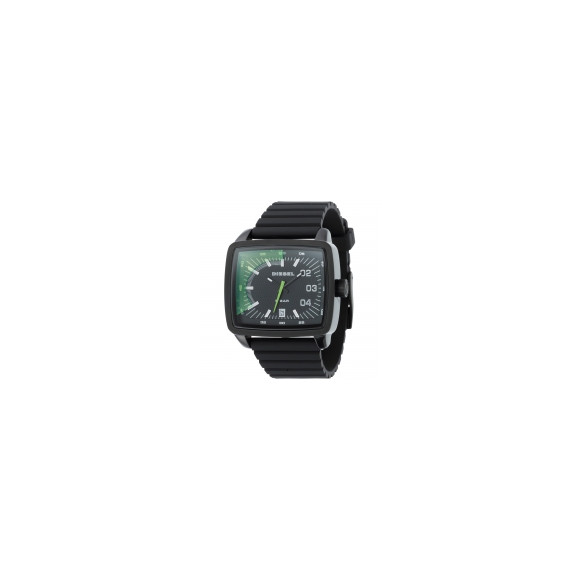 Diesel Square Rubber Strap Watch | Oxygen Clothing