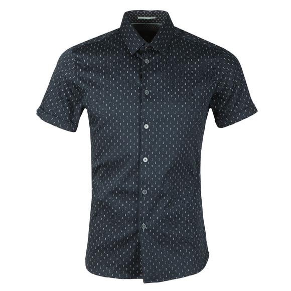 Ted Baker Franko S/S Print Textured Shirt | Masdings