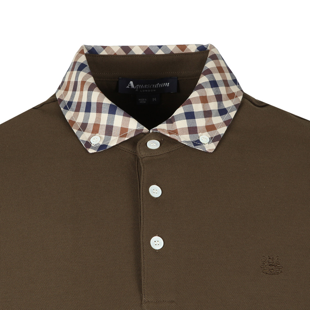 Aquascutum Coniston Club Check Collar Polo Shirt | Oxygen Clothing