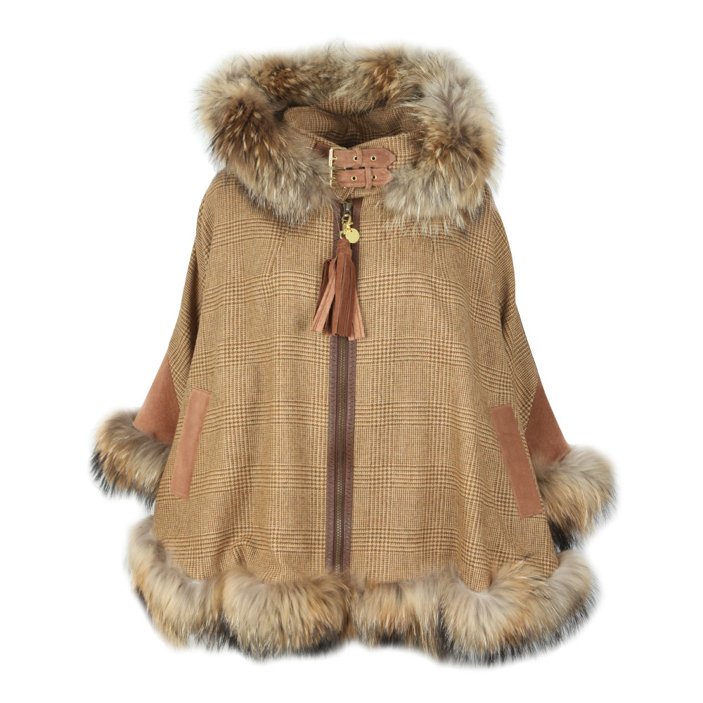 Holland Cooper Gold Label Fur Cape | Oxygen Clothing