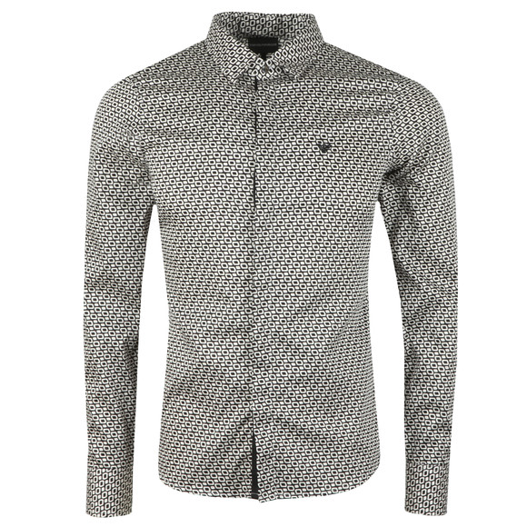 Emporio Armani Allover Pattern Shirt | Oxygen Clothing