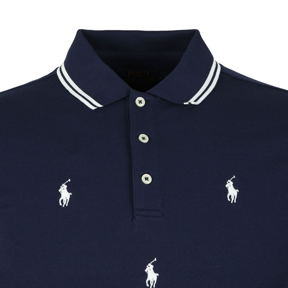Polo Ralph Lauren All Over Player Logo Polo Shirt | Oxygen Clothing