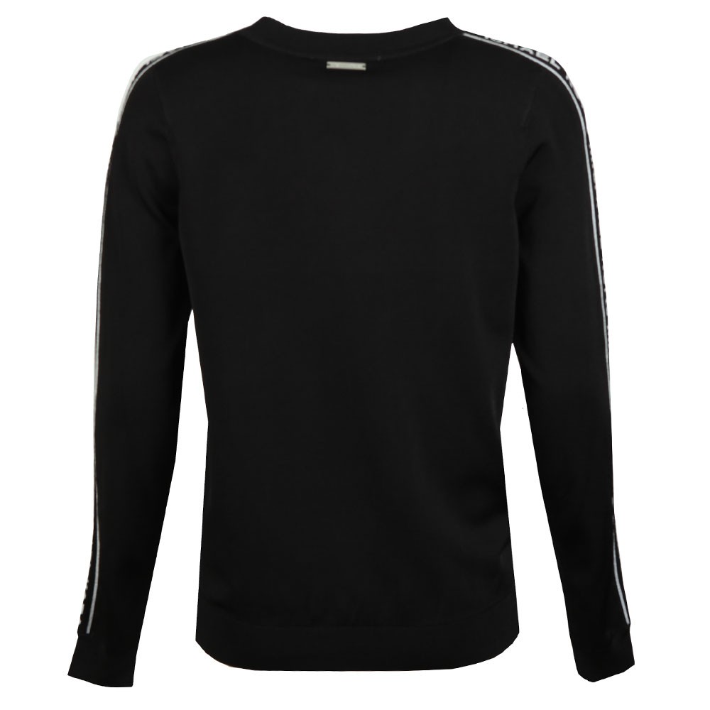 Michael Kors MK Stripe Sleeve Crew Sweat | Oxygen Clothing