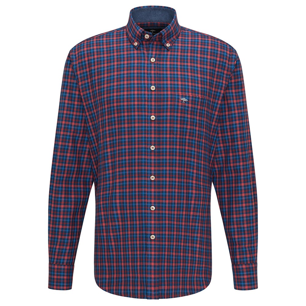 Fynch Hatton Combi Check Shirt | Masdings