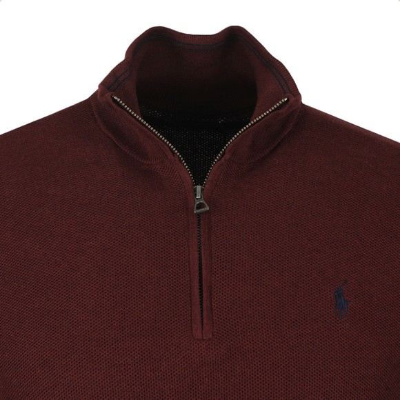 Polo Ralph Lauren Waffle Half Zip Sweatshirt | Oxygen Clothing