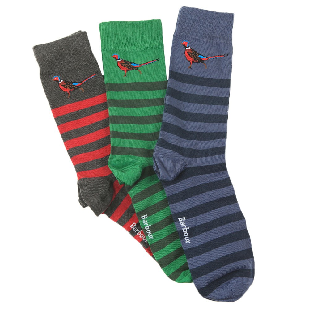 Barbour Lifestyle Pheasant Sock Gift Set | Oxygen Clothing
