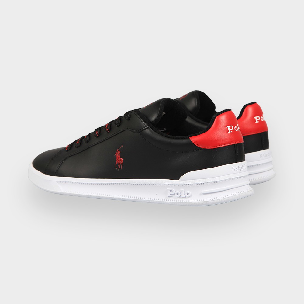 Polo Ralph Lauren HRT Leather Trainer | Oxygen Clothing