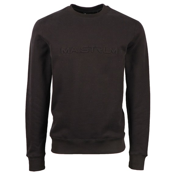 Ma.Strum Embossed Logo Crew Sweatshirt | Oxygen Clothing