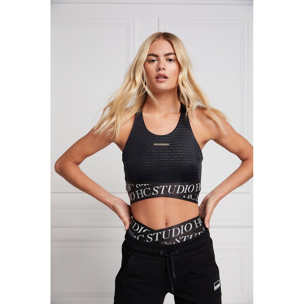 Holland Cooper Studio Cross Over Crop Top | Oxygen Clothing