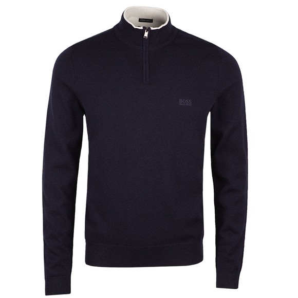 BOSS Formal Barlo-N Half Zip Knitted Jumper | Oxygen Clothing