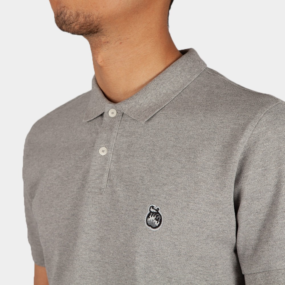 Pretty Green Autumn Apple Embroidery Polo | Masdings