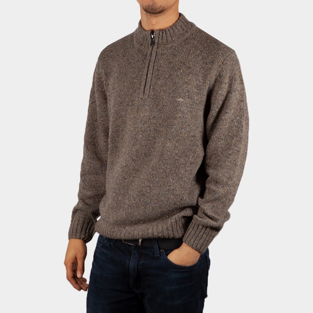 Fynch Hatton Knitted Half-Zip Jumper | Masdings
