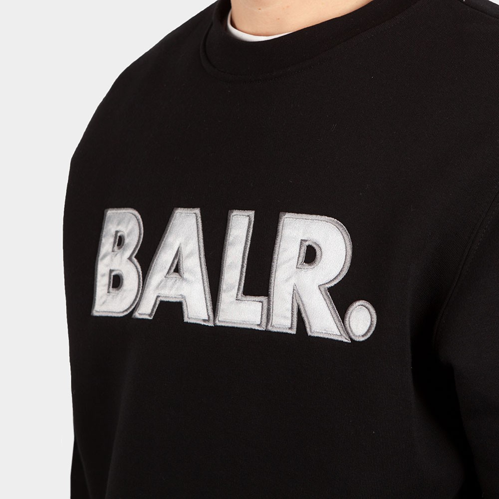 Balr Olaf Straight Satin Embro Sweatshirt | Oxygen Clothing