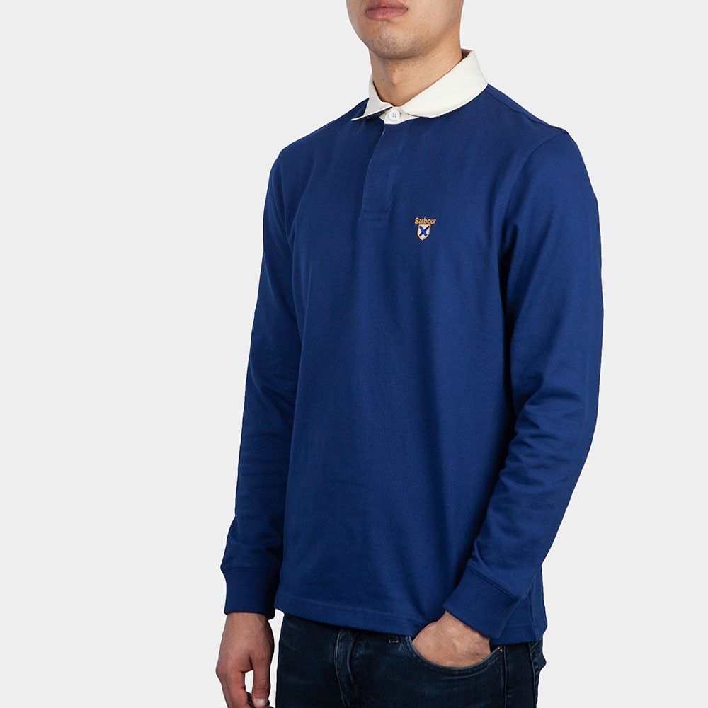 Barbour Lifestyle Crest Rugby Shirt | Oxygen Clothing
