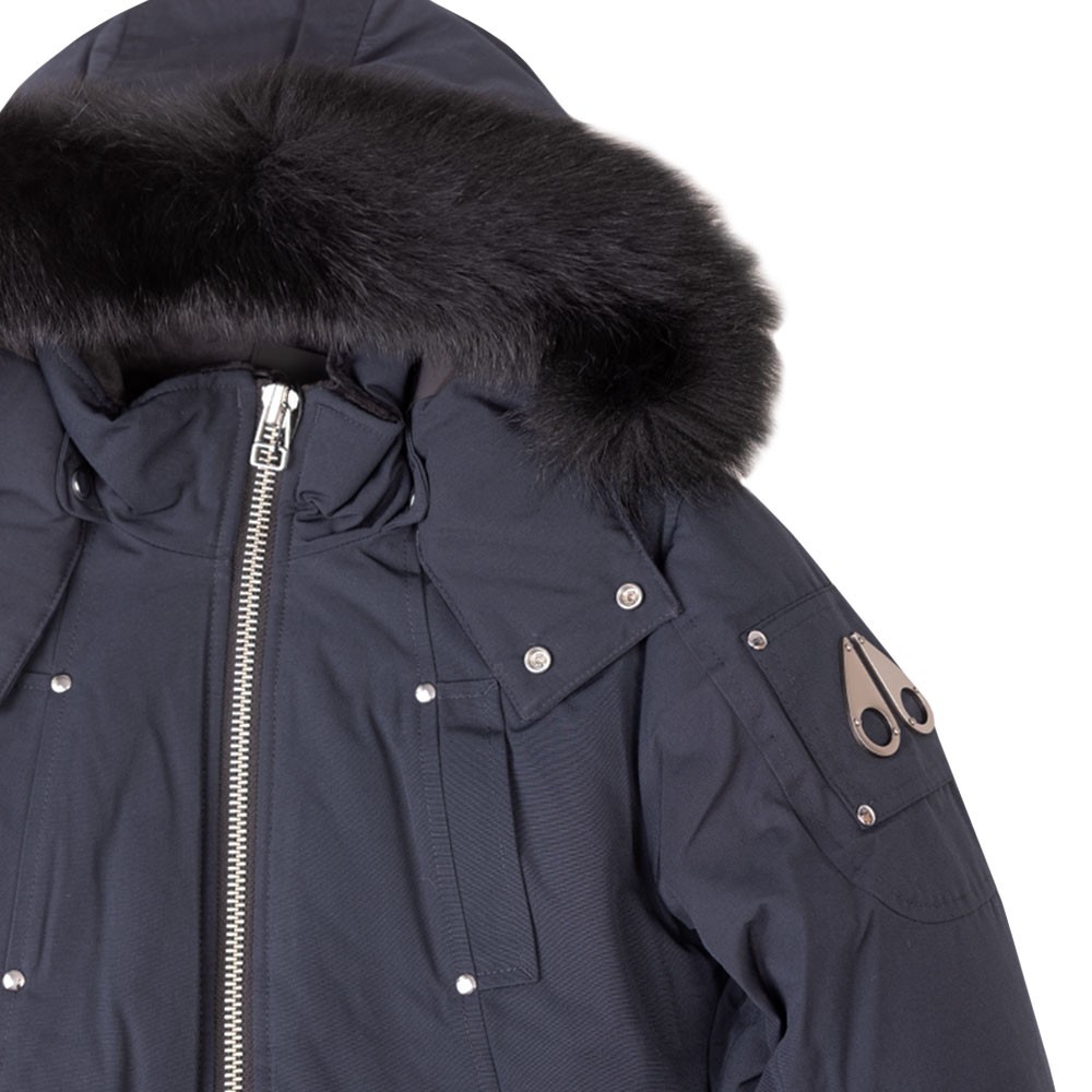 Moose Knuckles Kids Silver Badge Bomber | Oxygen Clothing