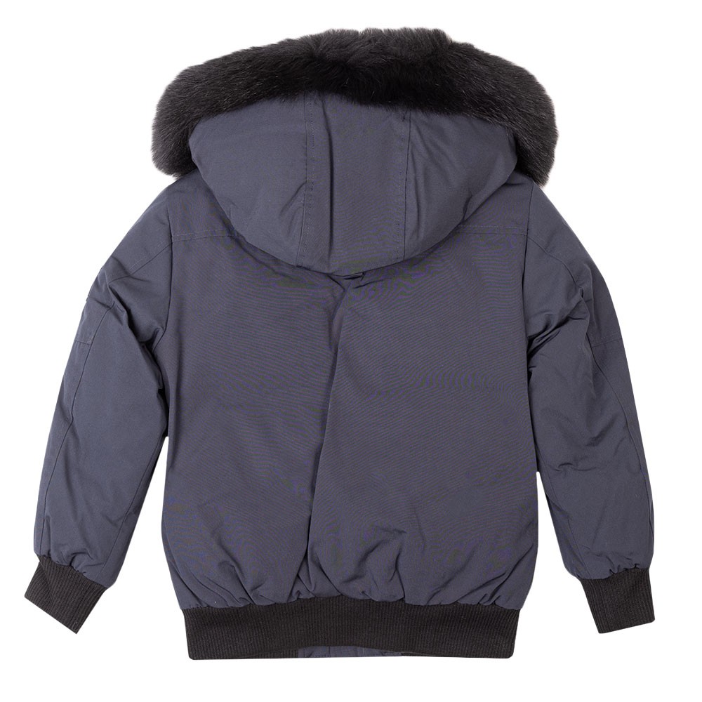 Moose Knuckles Kids Silver Badge Bomber | Oxygen Clothing