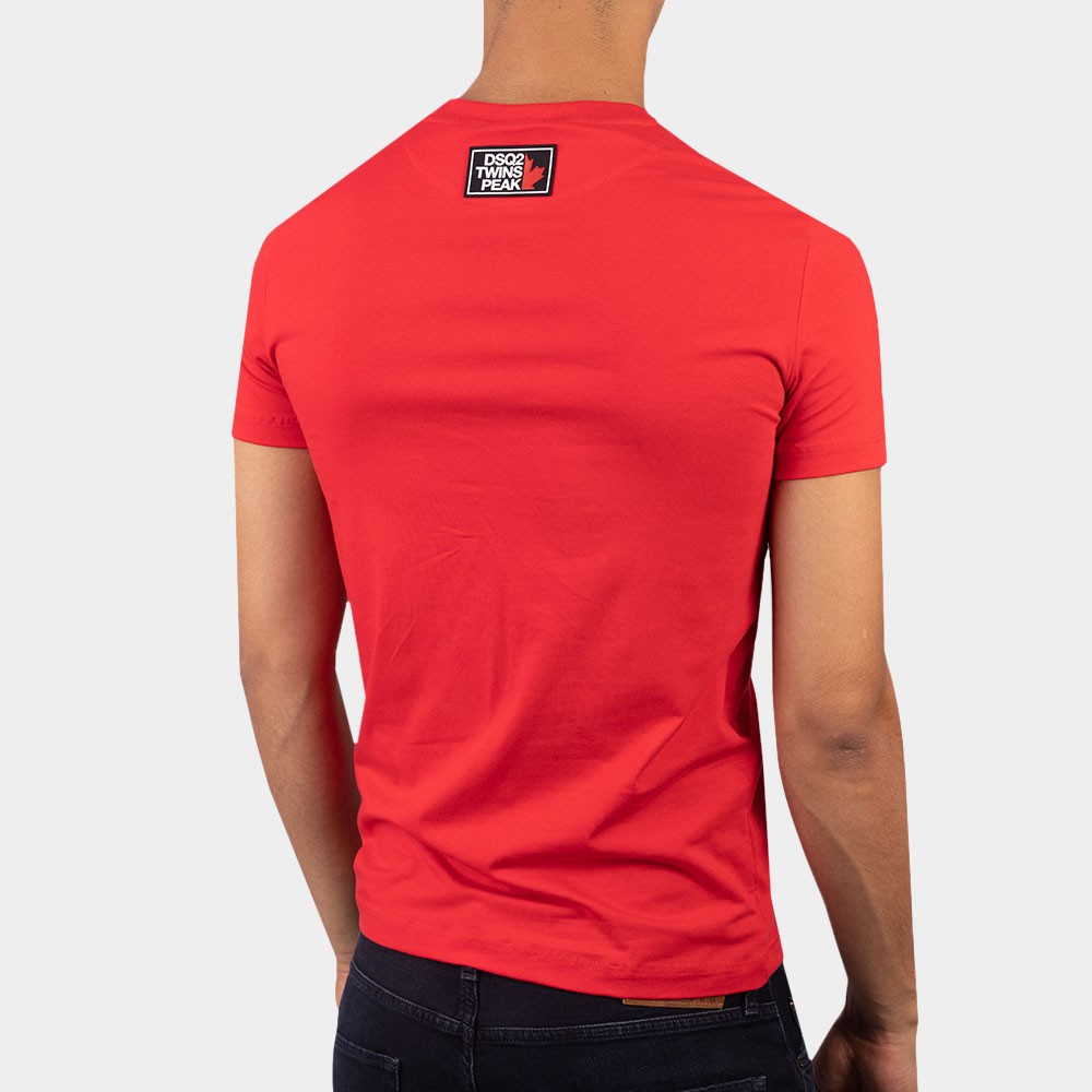 Dsquared² DSQ2 Twins Peak Back Patch T-Shirt | Oxygen Clothing