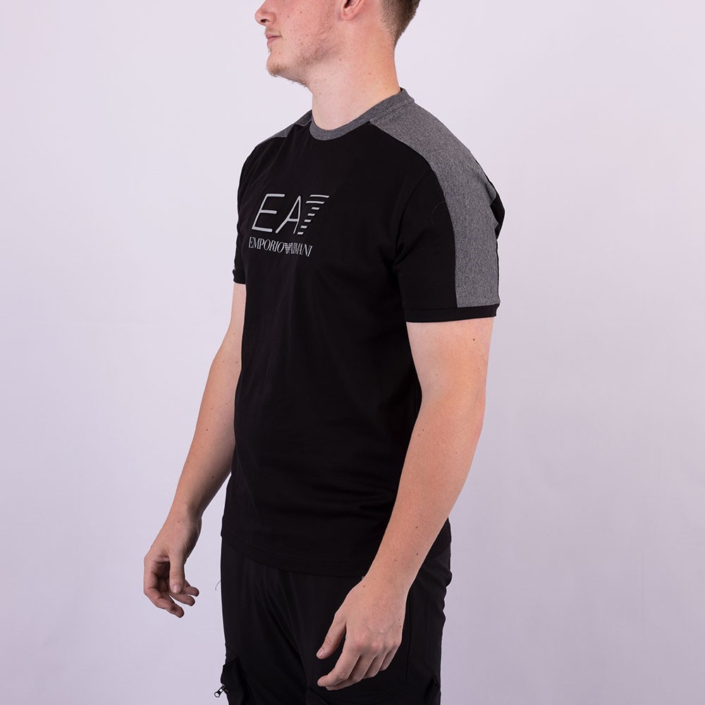 EA7 Emporio Armani Athletic Colour Block T-Shirt | Masdings