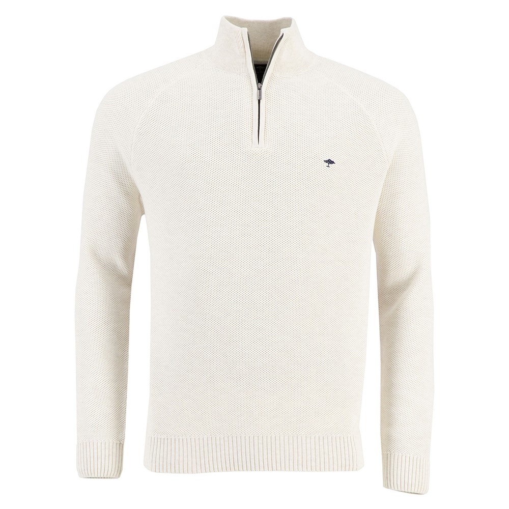 Fynch Hatton Structure Troyer Half Zip Jumper | Masdings