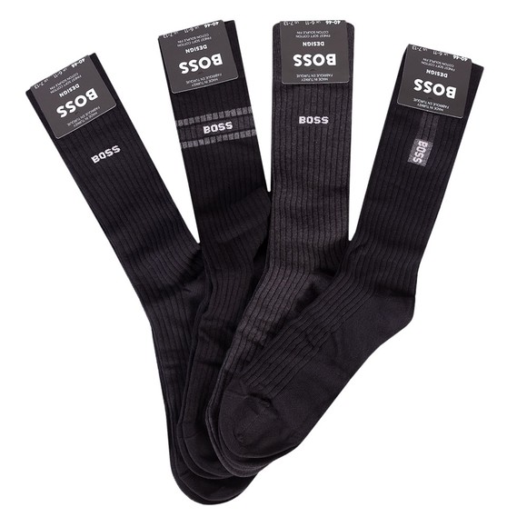 BOSS Bodywear 4 Pack Gift Set Rib Sock | Oxygen Clothing