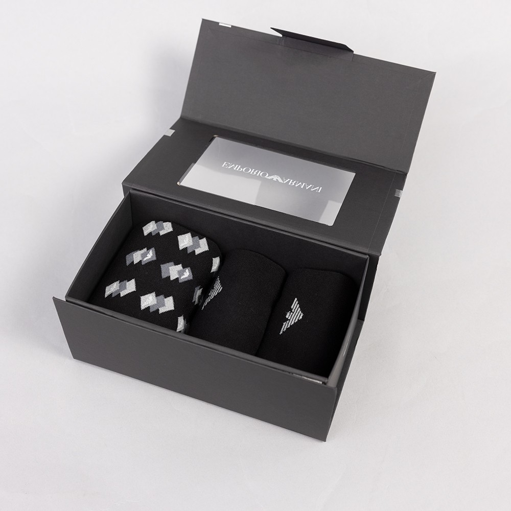 Emporio Armani 3 Pack Sock Box Set | Oxygen Clothing
