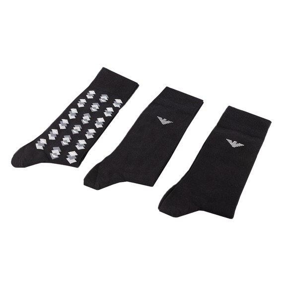 Emporio Armani 3 Pack Sock Box Set | Oxygen Clothing