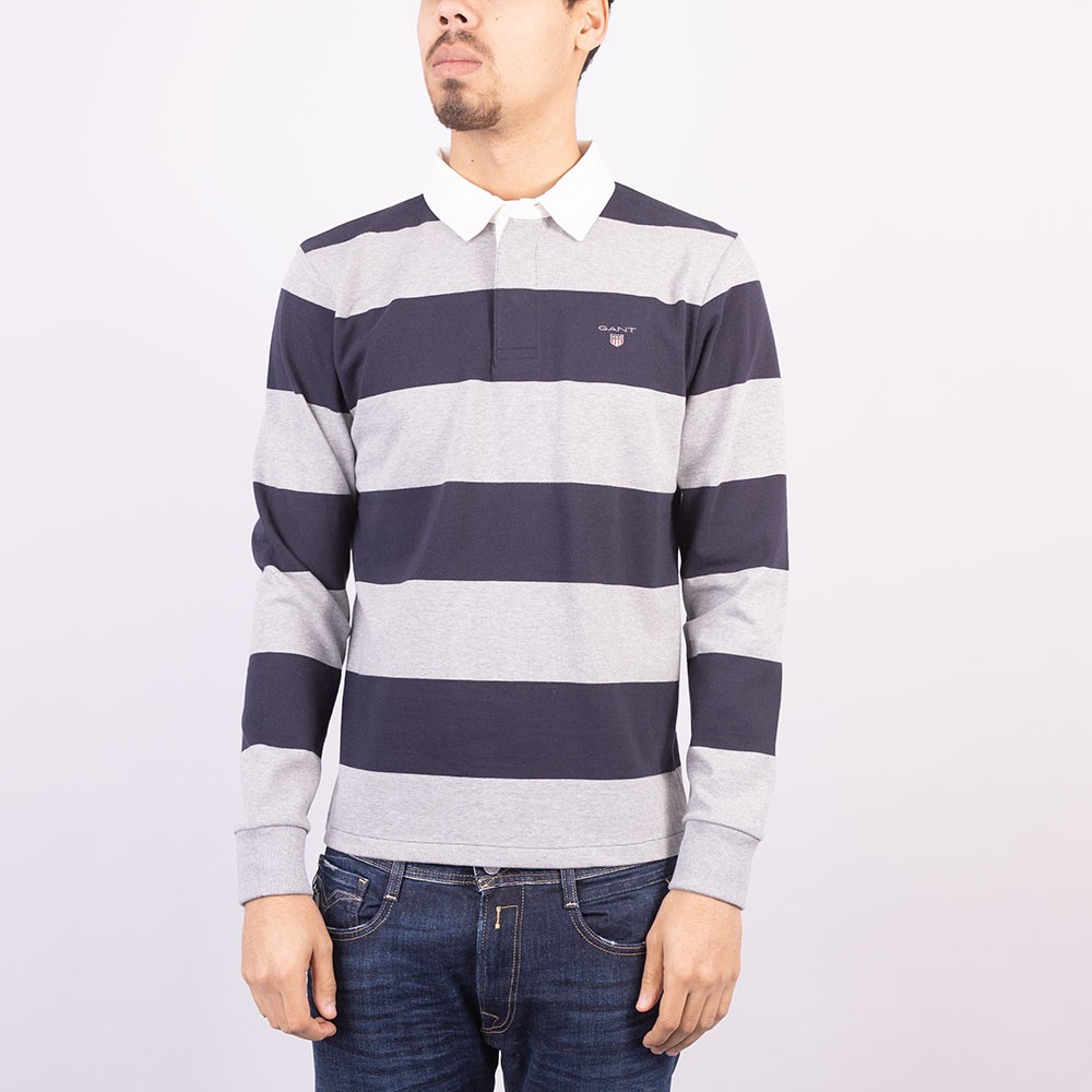 Gant Barstripe Heavy Rugby Shirt | Masdings