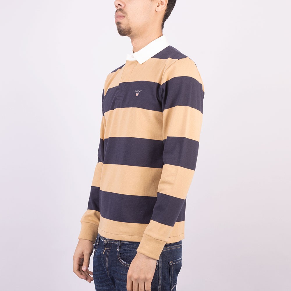 Gant Barstripe Heavy Rugby Shirt | Masdings