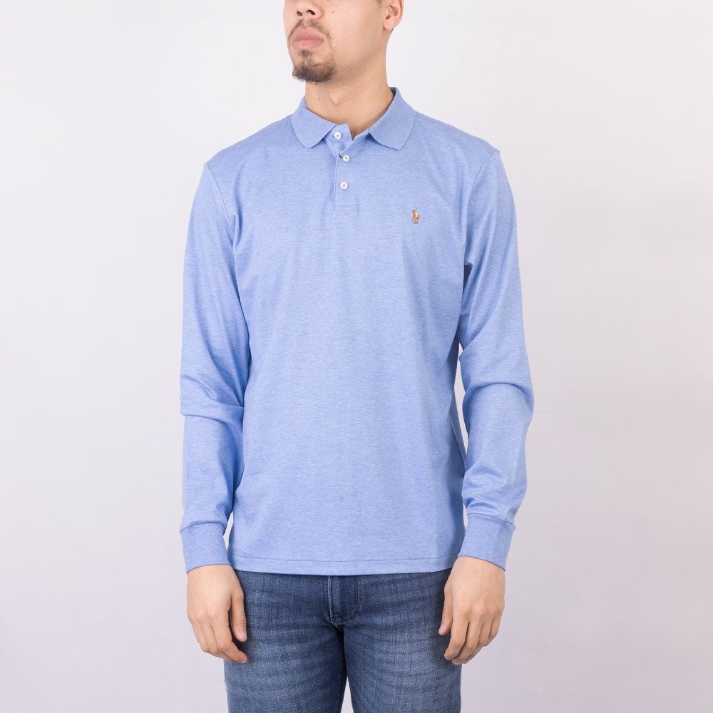 Polo Ralph Lauren Custom Slim Fit Pima Long Sleeve Polo Shirt | Oxygen Clothing