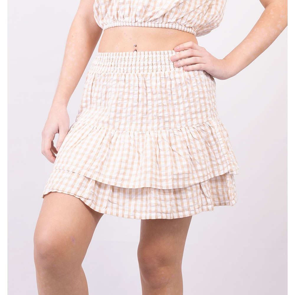 French Connection Filippa Cotton Poplin Ruffle Skirt | Oxygen Clothing