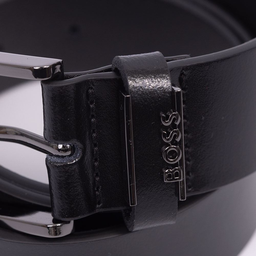BOSS Cole Metal Logo Belt | Oxygen Clothing