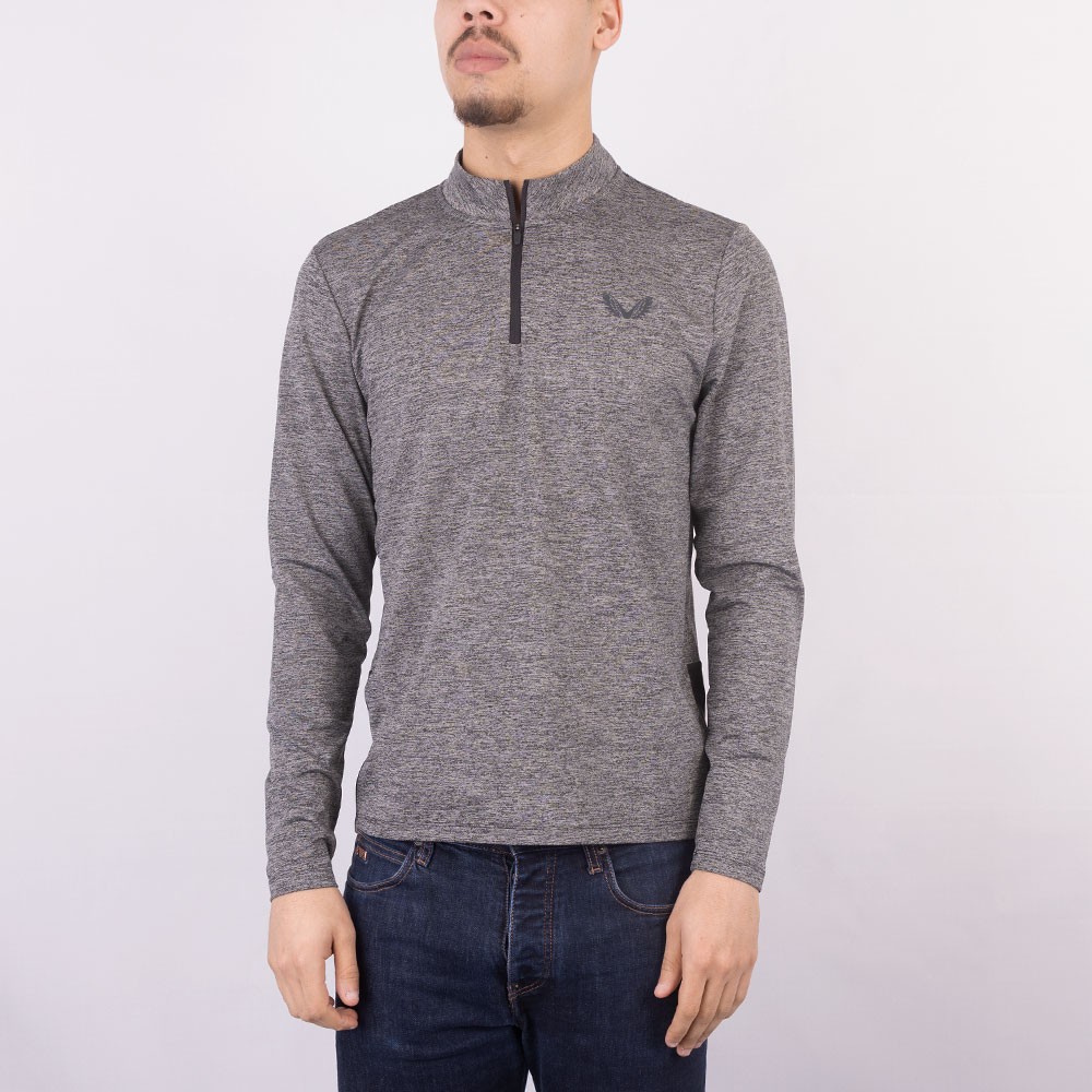 Castore Mesh And Marl Quarter Zip Track Top | Masdings