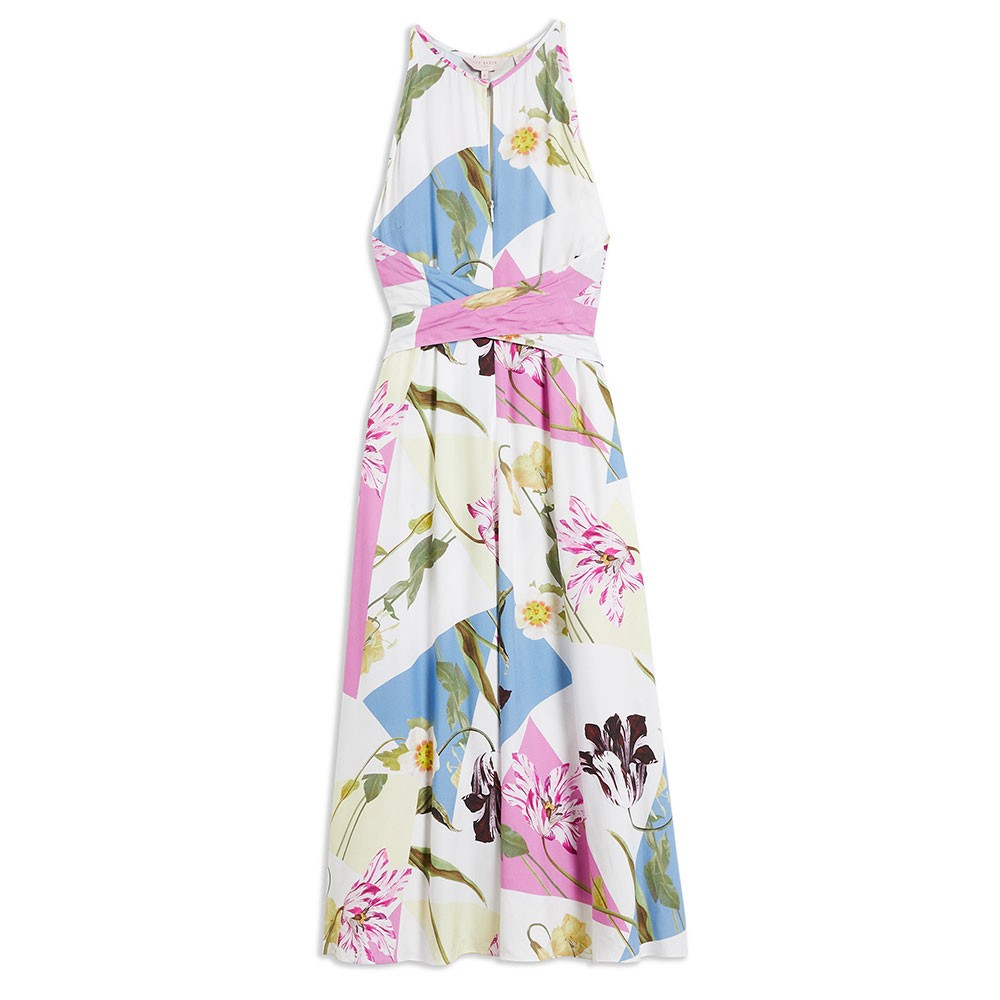 Ted Baker Saanvii Halterneck Midi Dress | Oxygen Clothing