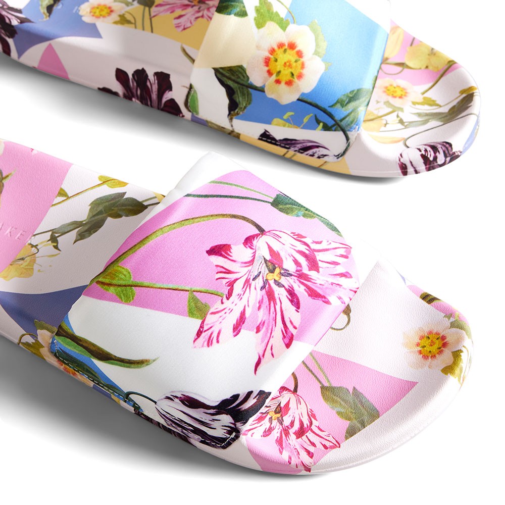 Ted Baker Azzyla Printed Satin Slider | Oxygen Clothing