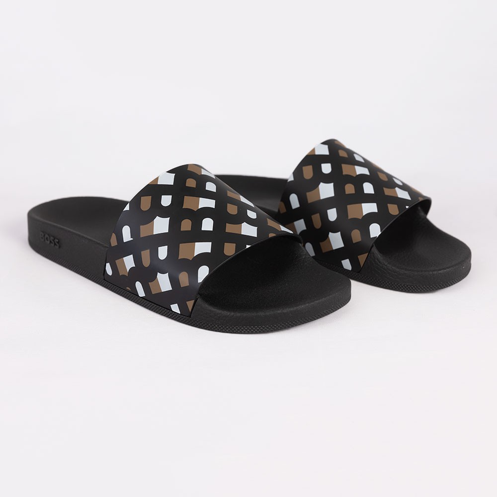 BOSS Bay IT Monogram Slide | Oxygen Clothing