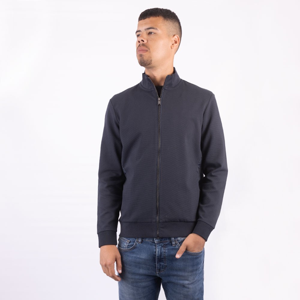 BOSS Formal Shepherd 50 Full Zip Sweatshirt | Oxygen Clothing