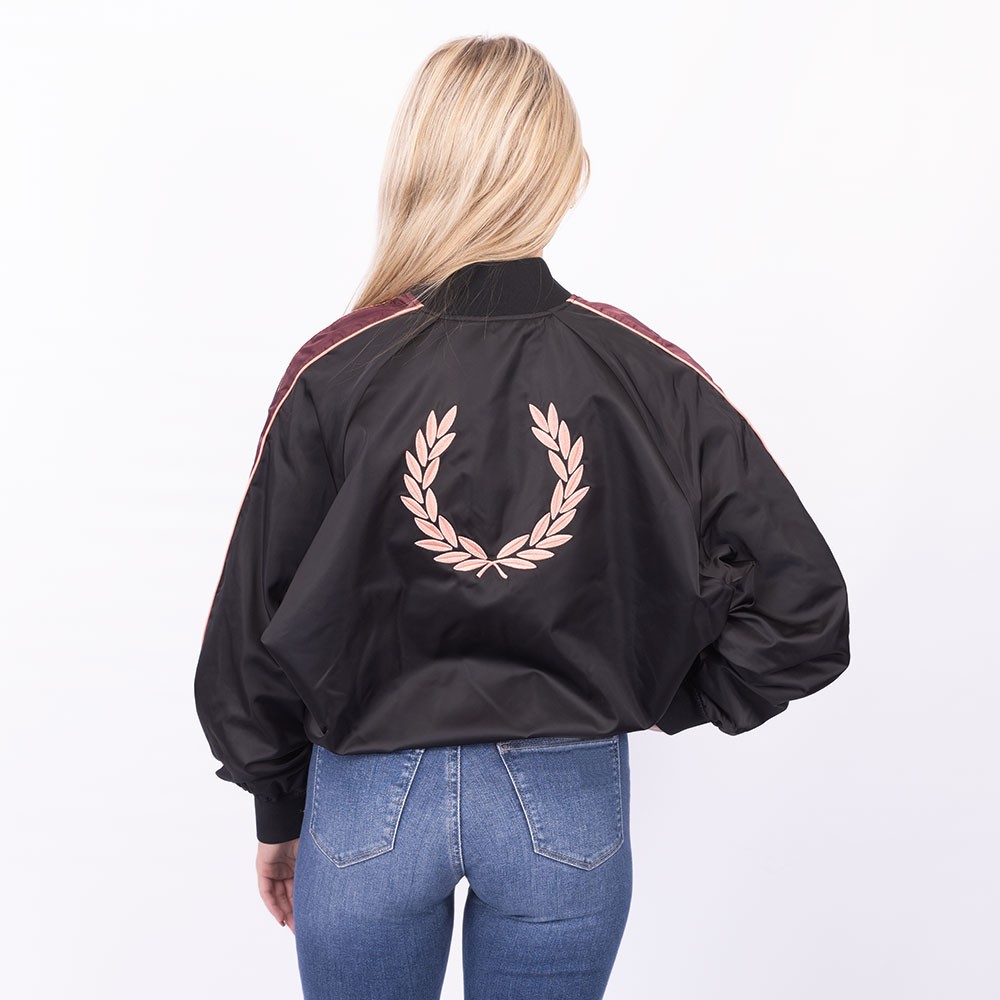 Fred Perry x Amy Winehouse Printed Lining Bomber Jacket | Oxygen Clothing