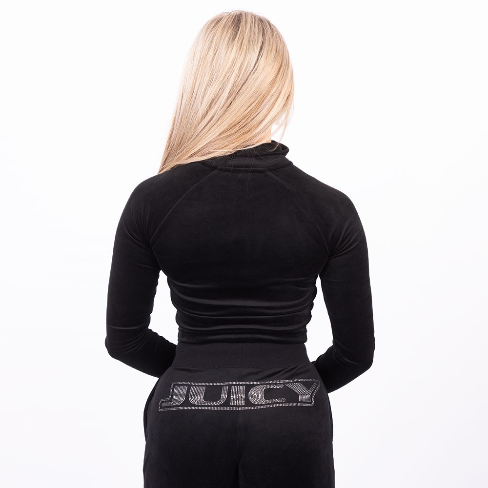 Juicy Couture Diamante Velour Track Top | Oxygen Clothing