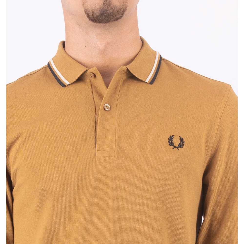 Fred Perry L/S Tipped Polo | Oxygen Clothing