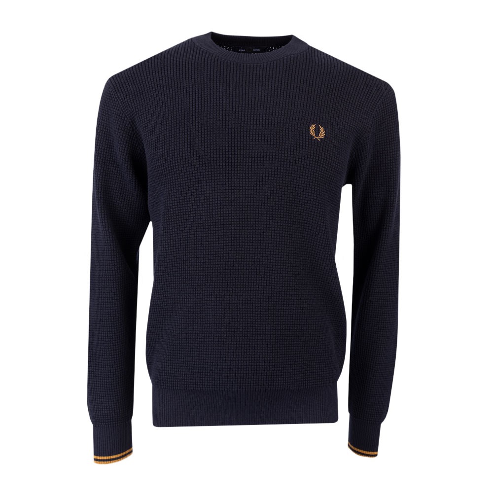 Fred Perry Waffletch Stitch Jumper | Oxygen Clothing