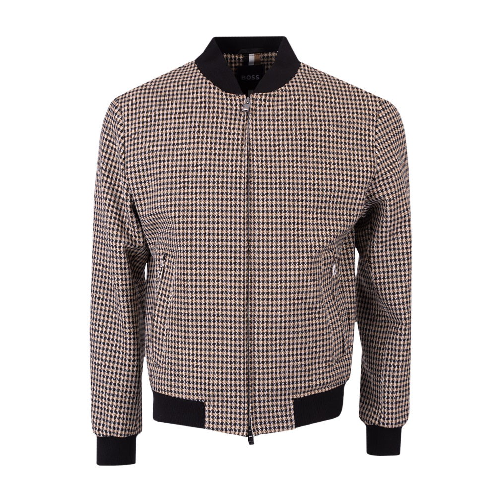 BOSS Slim Fit Checked Jacket | Oxygen Clothing