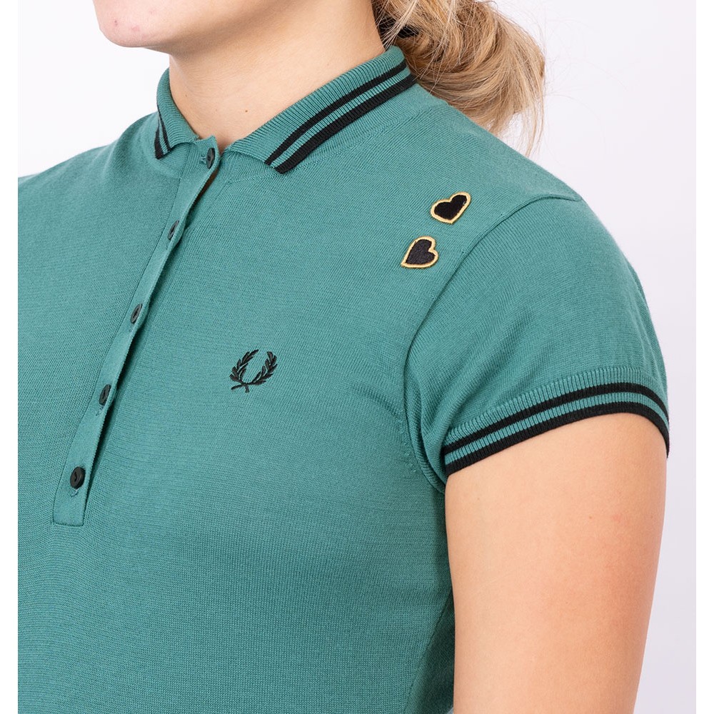 Fred Perry Amy Winehouse Knitted Polo Shirt | Oxygen Clothing