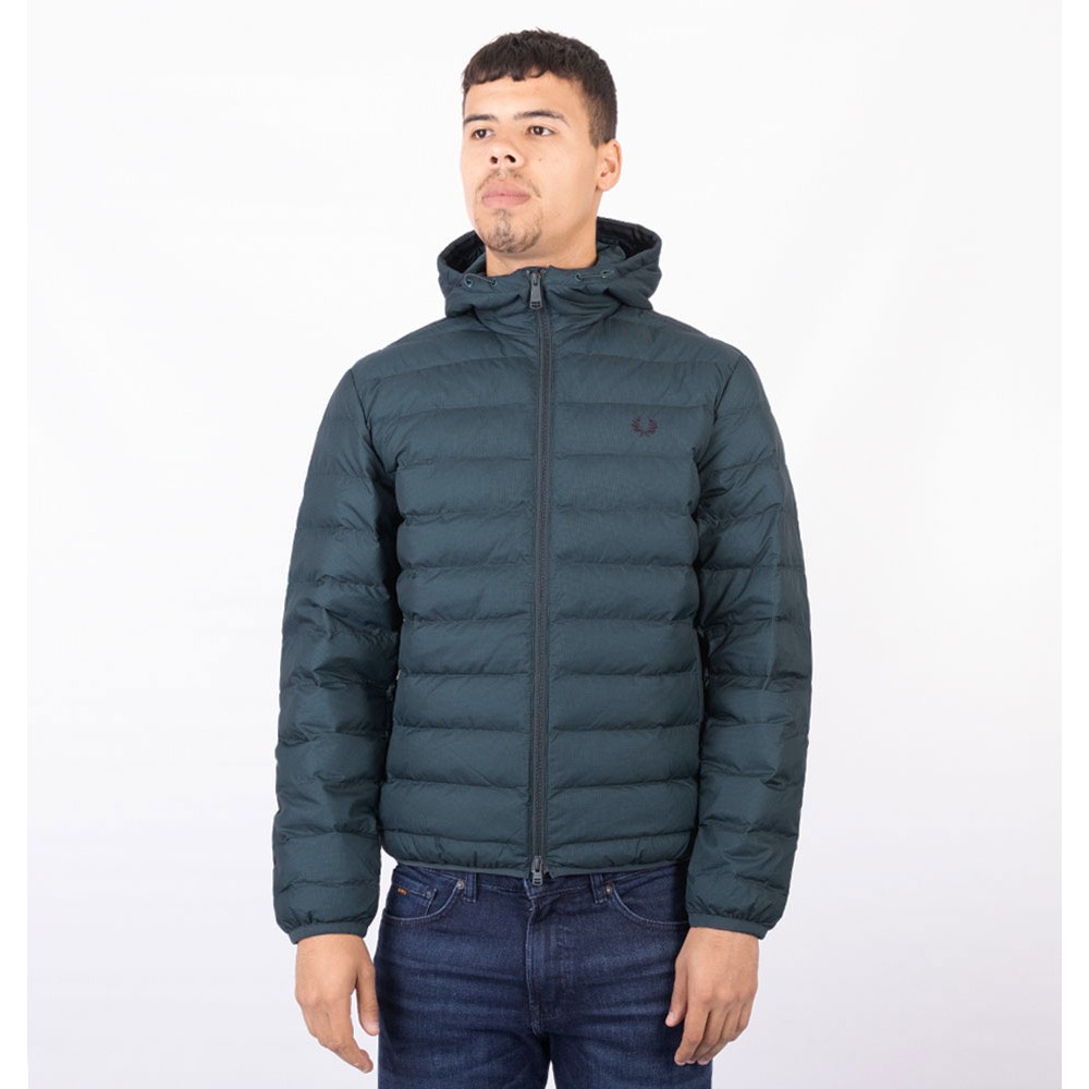 Fred Perry Hooded Insulated Jacket | Oxygen Clothing