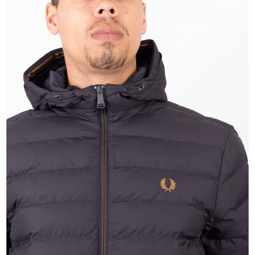 Fred Perry Hooded Insulated Jacket | Oxygen Clothing